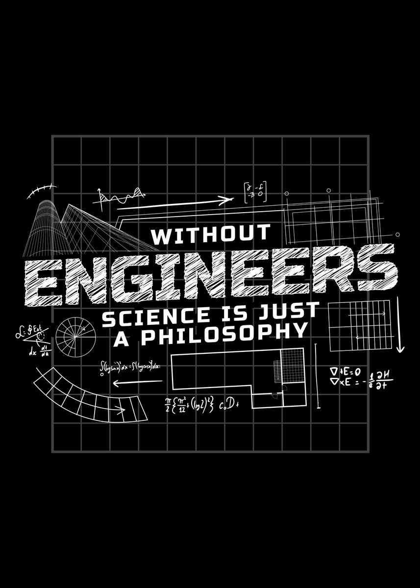 'Engineers' Poster, picture, metal print, paint by Adam | Displate