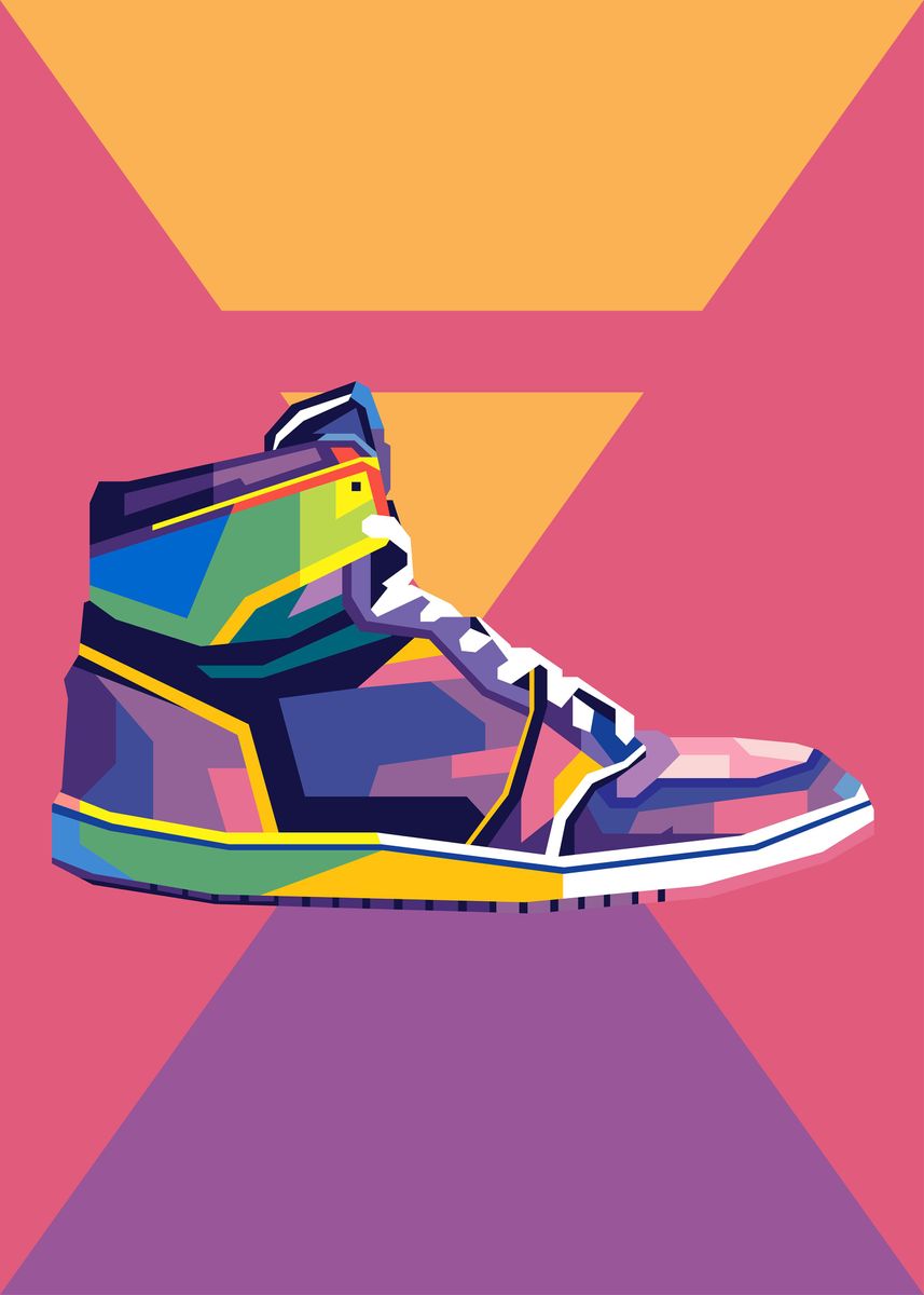 'Shoes Art' Poster by Indra | Displate