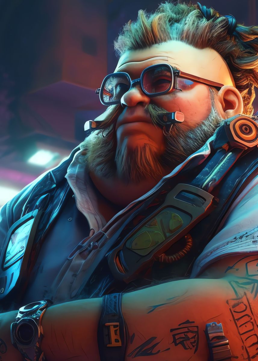 'Mecha Muse' Poster, picture, metal print, paint by Trisya Art | Displate