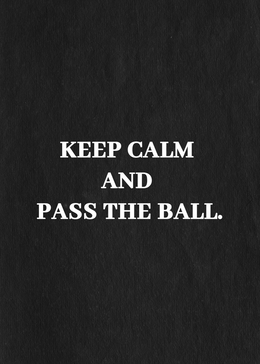'Pass the ball' Poster, picture, metal print, paint by Mobilunik | Displate