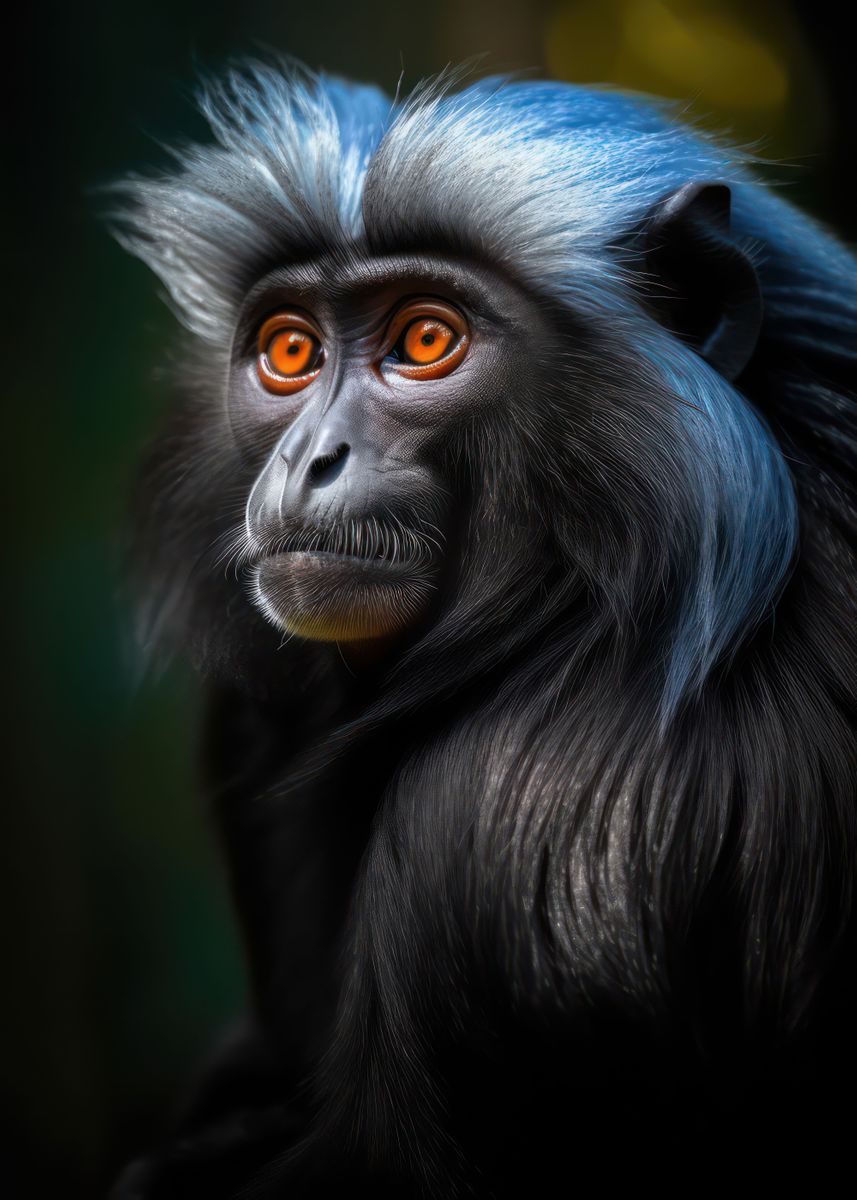 'Agile primate' Poster, picture, metal print, paint by Zooscape ...