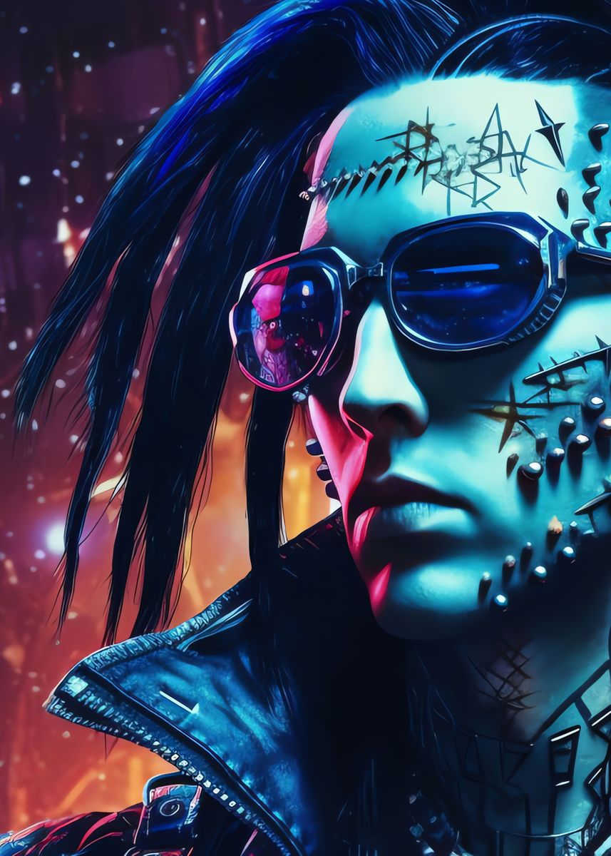 'Futuristic Rebel' Poster, picture, metal print, paint by Oizy ...