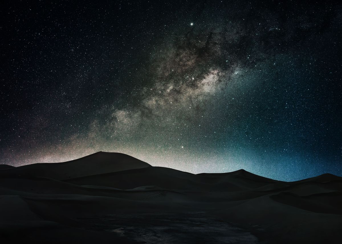 'Magic mountains cosmos' Poster by MCAshe Art | Displate