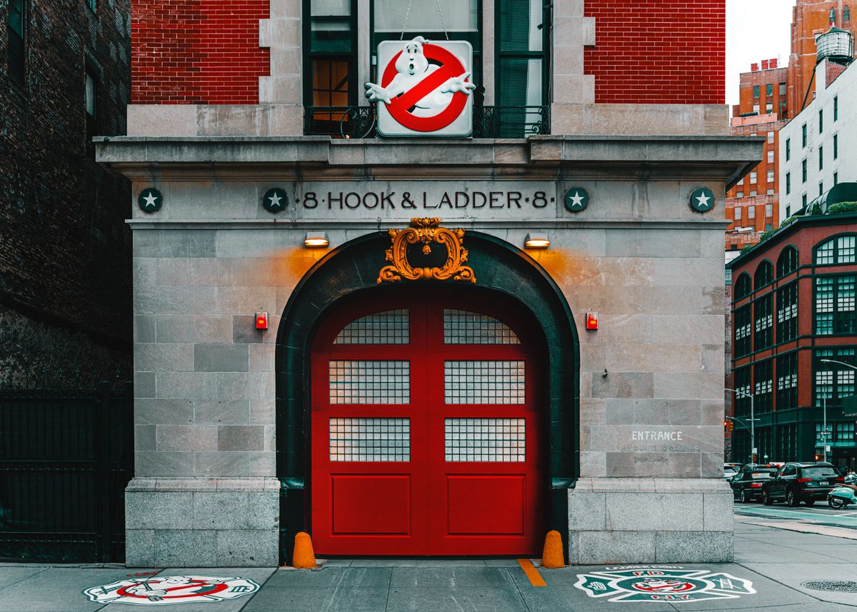 'Ghostbusters HQ' Poster by Planet Manhattan | Displate