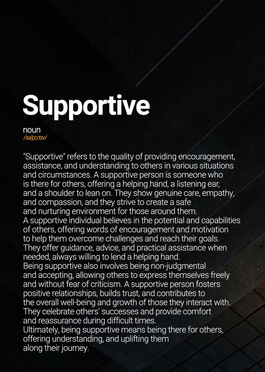 'Supportive' Poster by Mr Penguin | Displate