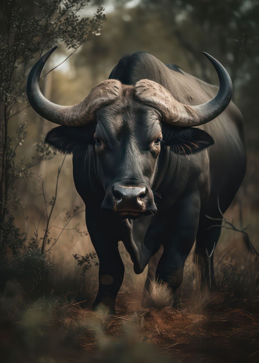 'Regal bull' Poster by Zooscape Wildlife | Displate