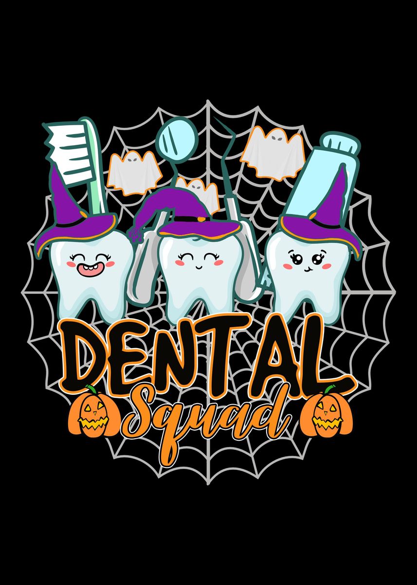 'Dental Squad Halloween' Poster by Hexor | Displate