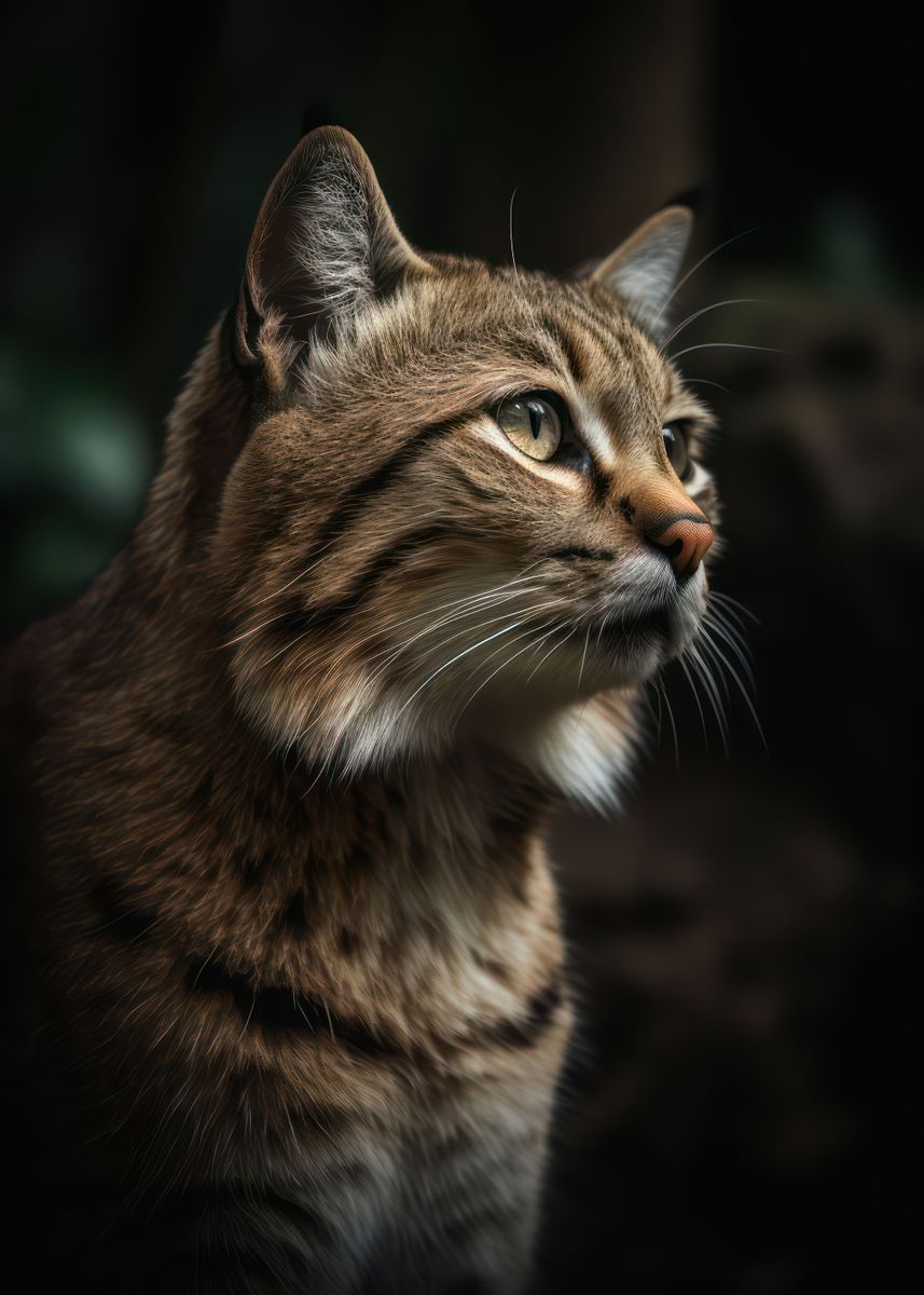 'Beautiful wildcat' Poster, picture, metal print, paint by Zooscape ...