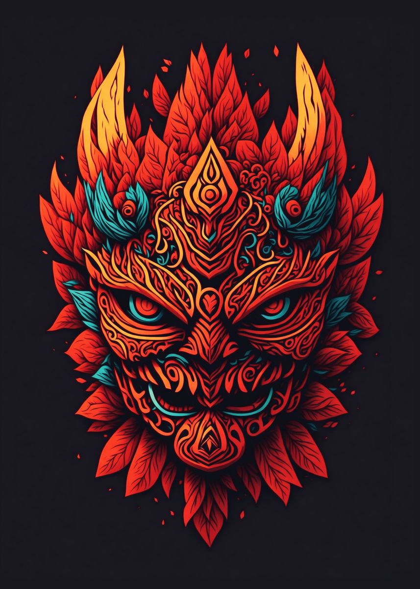 'Burning cat' Poster by Yexart Design | Displate