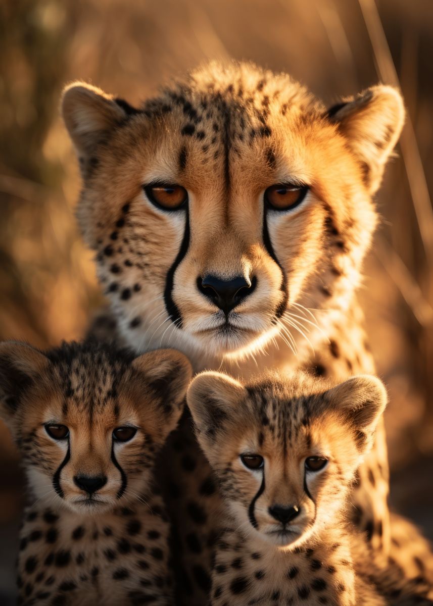 'Cheetah Wildlife Photo' Poster by Five Senses Art | Displate
