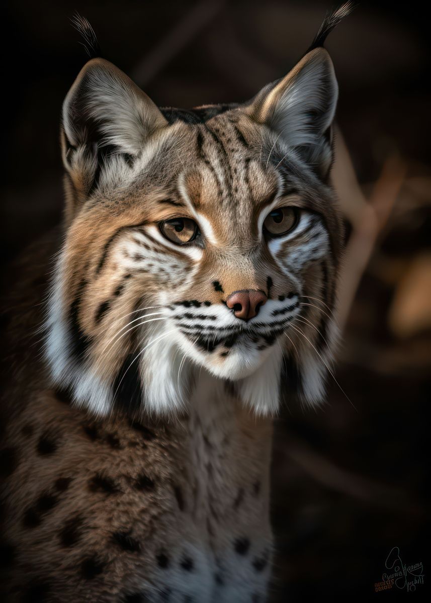 'Majestic bobcat' Poster, picture, metal print, paint by Zooscape ...
