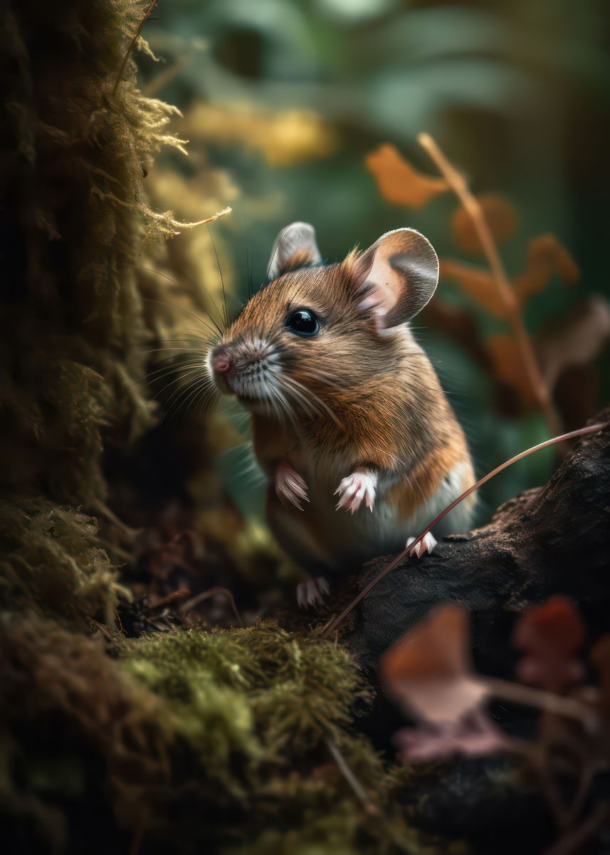 'Sweet mouse' Poster by Zooscape Wildlife | Displate