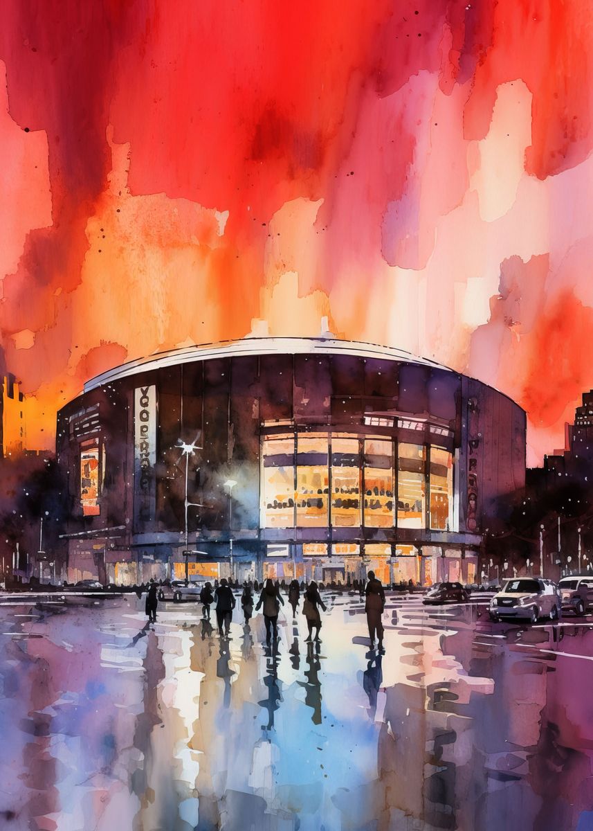 'Madison Square Garden' Poster, picture, metal print, paint by Ben ...