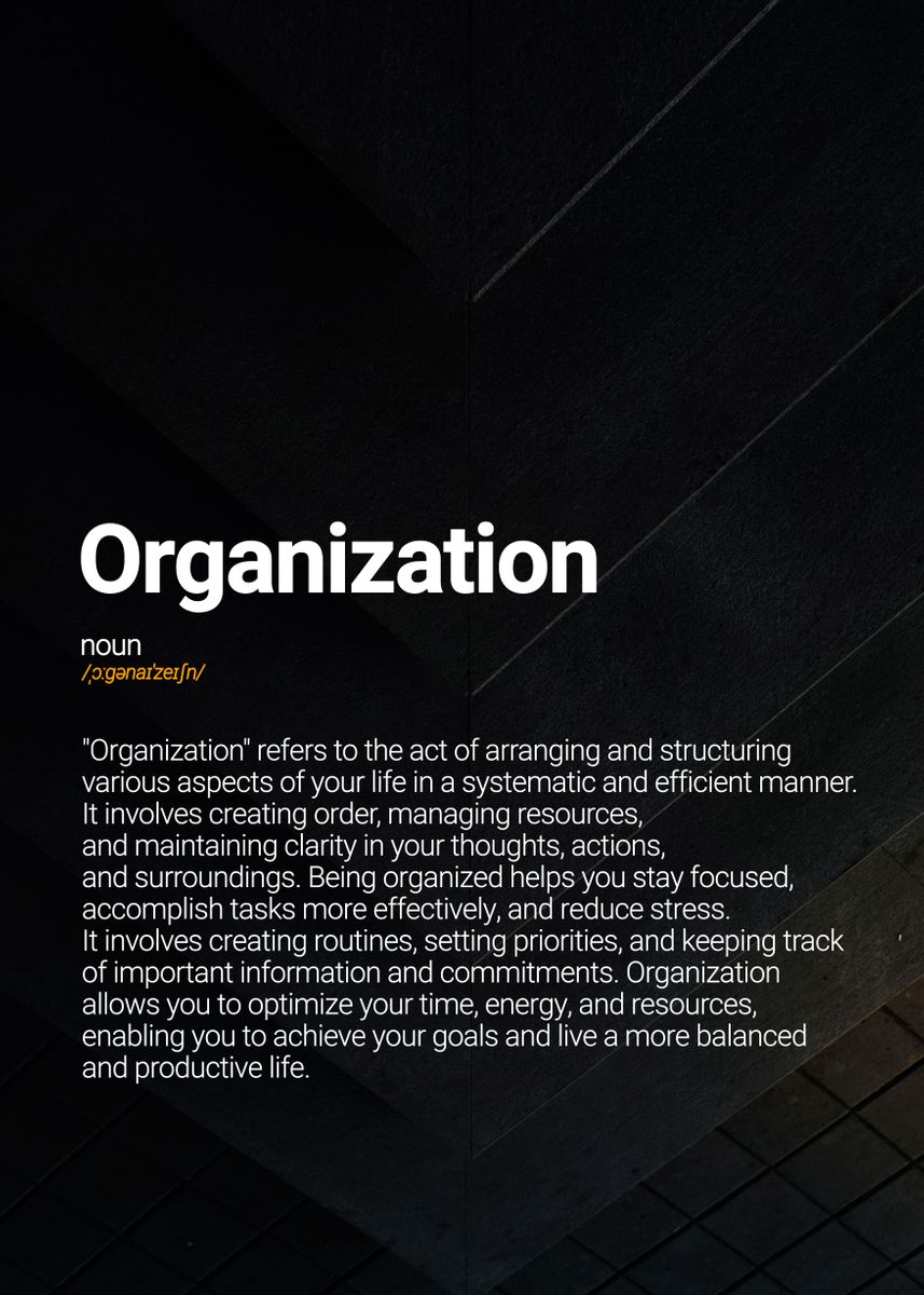 'Organization' Poster, picture, metal print, paint by Mr Penguin | Displate