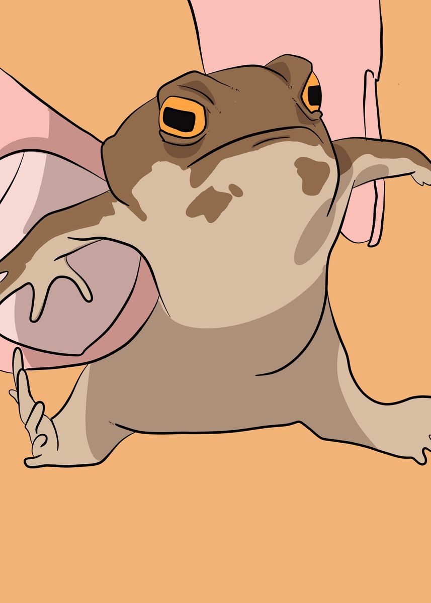 'cute angry frog' Poster by hafis ardiansyah | Displate