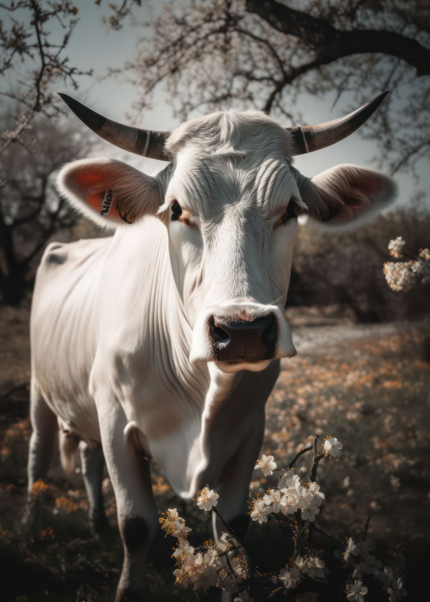 'Friendly cow' Poster, picture, metal print, paint by Zooscape Wildlife ...