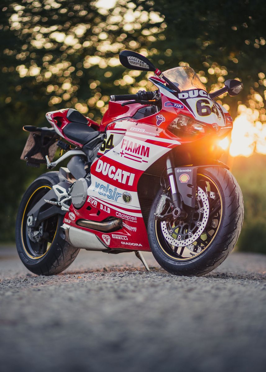 'Ducati 899 Panigale' Poster, picture, metal print, paint by Tobias ...