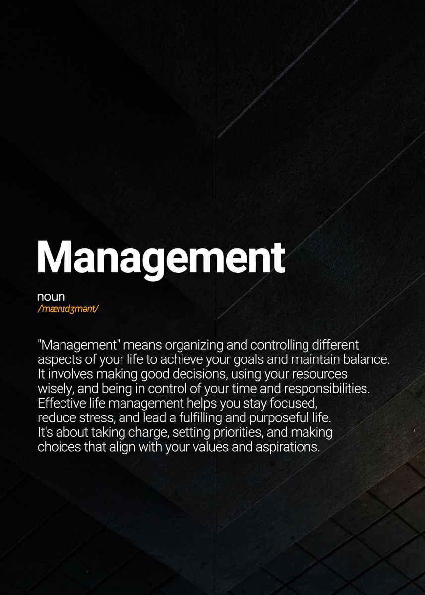 'Management' Poster, picture, metal print, paint by Mr Penguin | Displate