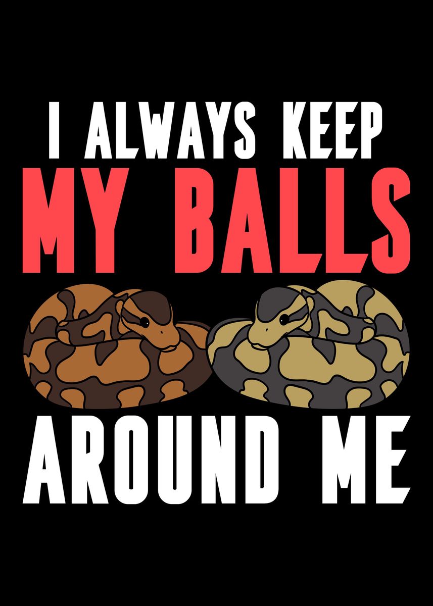 'Ball Python Snake' Poster, picture, metal print, paint by ...