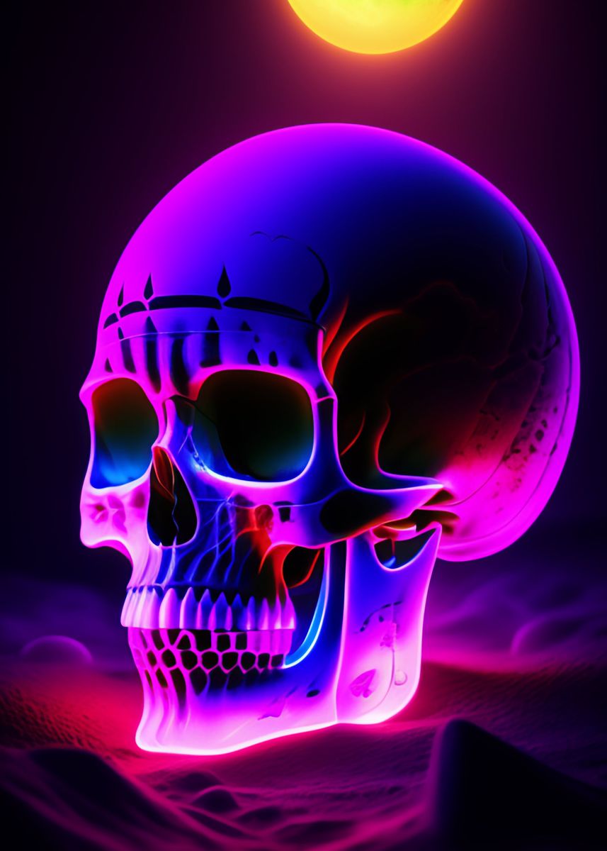 'purple skeleton' Poster, picture, metal print, paint by PLUOCK KOK ...