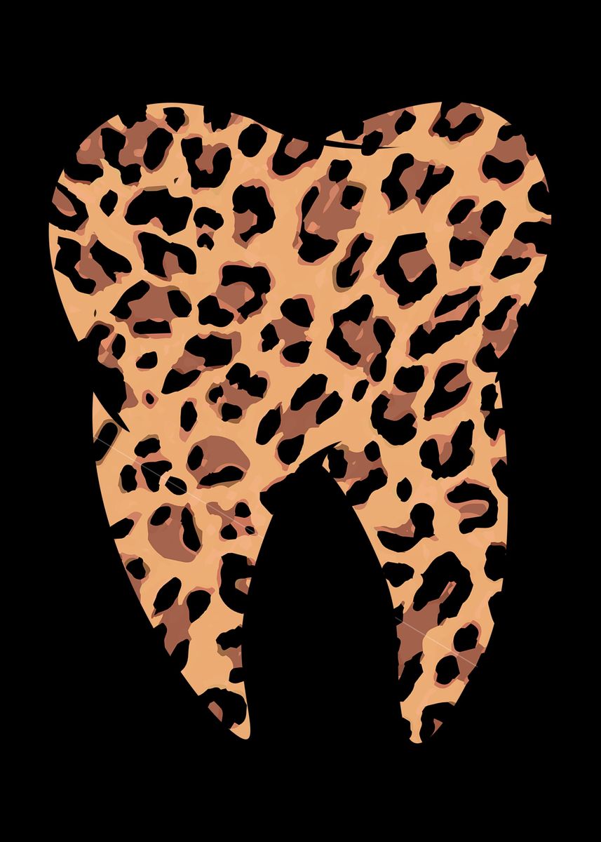'Leopard Tooth Teeth' Poster, picture, metal print, paint by Hexor ...