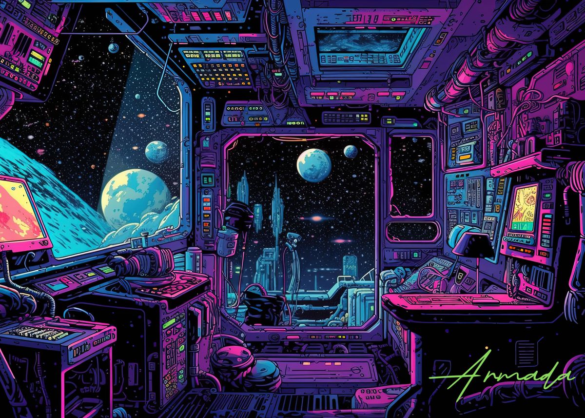 'Genesis Prime Space Pod' Poster by The Armada Project | Displate