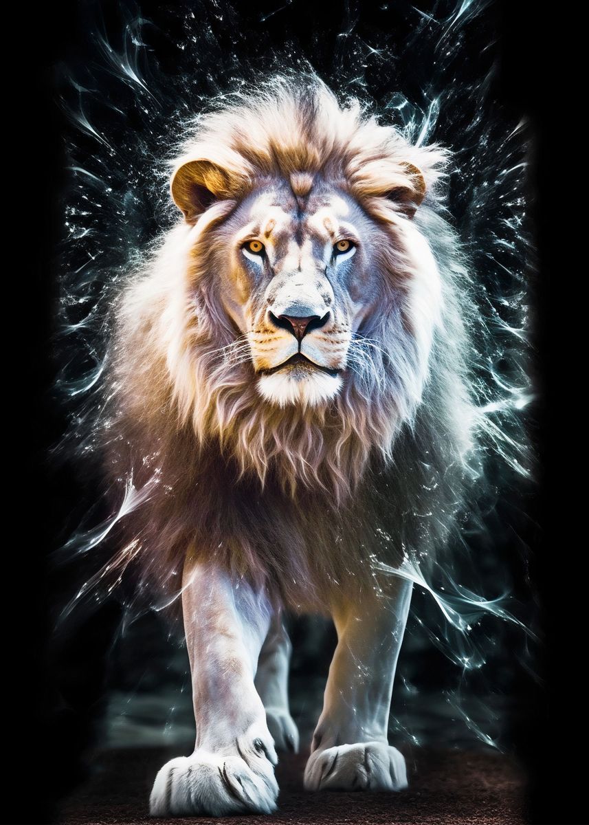 'Light lion' Poster by Hipolito Wendorf | Displate