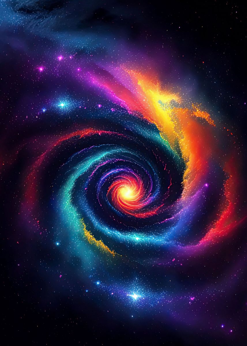 'Milky Way Galaxy Space' Poster, picture, metal print, paint by Juka ...