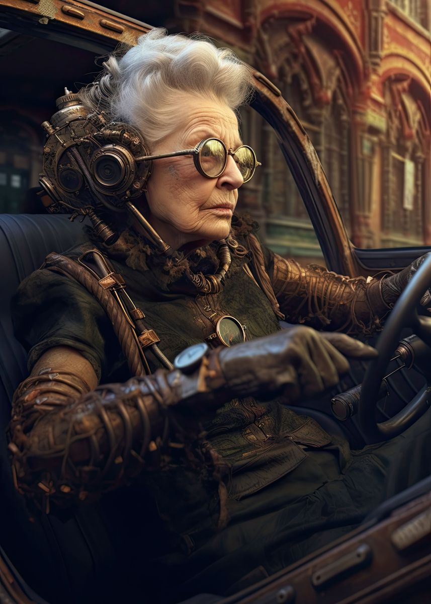 'Steampunk Driver Lucy' Poster by NAMA | Displate