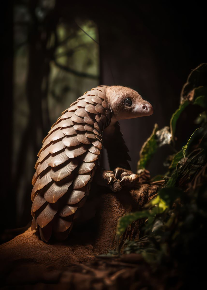 'Giant pangolin' Poster, picture, metal print, paint by Zooscape ...