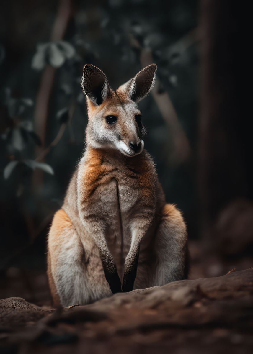 'Magnificent wallaby' Poster by Zooscape Wildlife | Displate