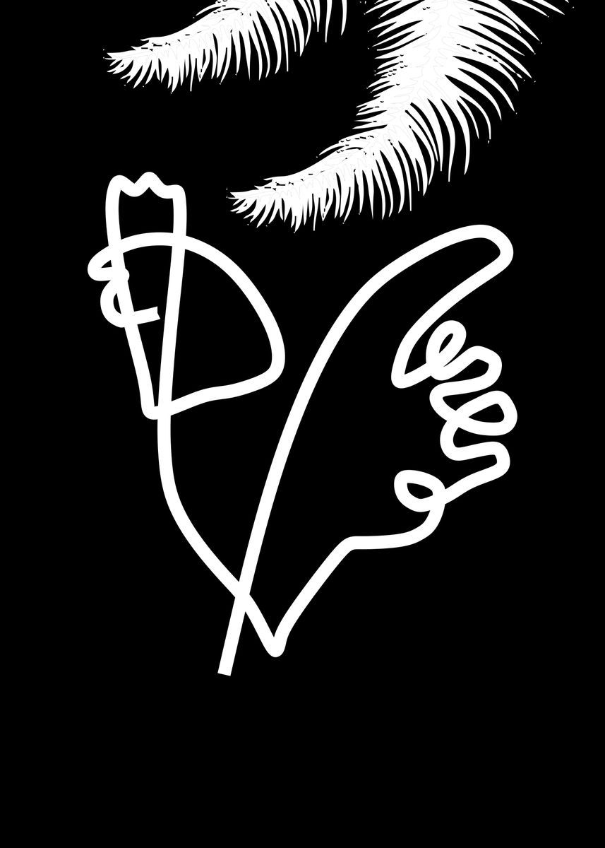 'line art animal' Poster by valkry art | Displate