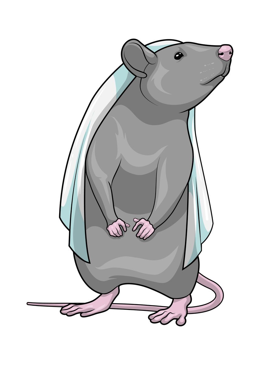 'Rat Bride Wedding' Poster, picture, metal print, paint by Markus ...