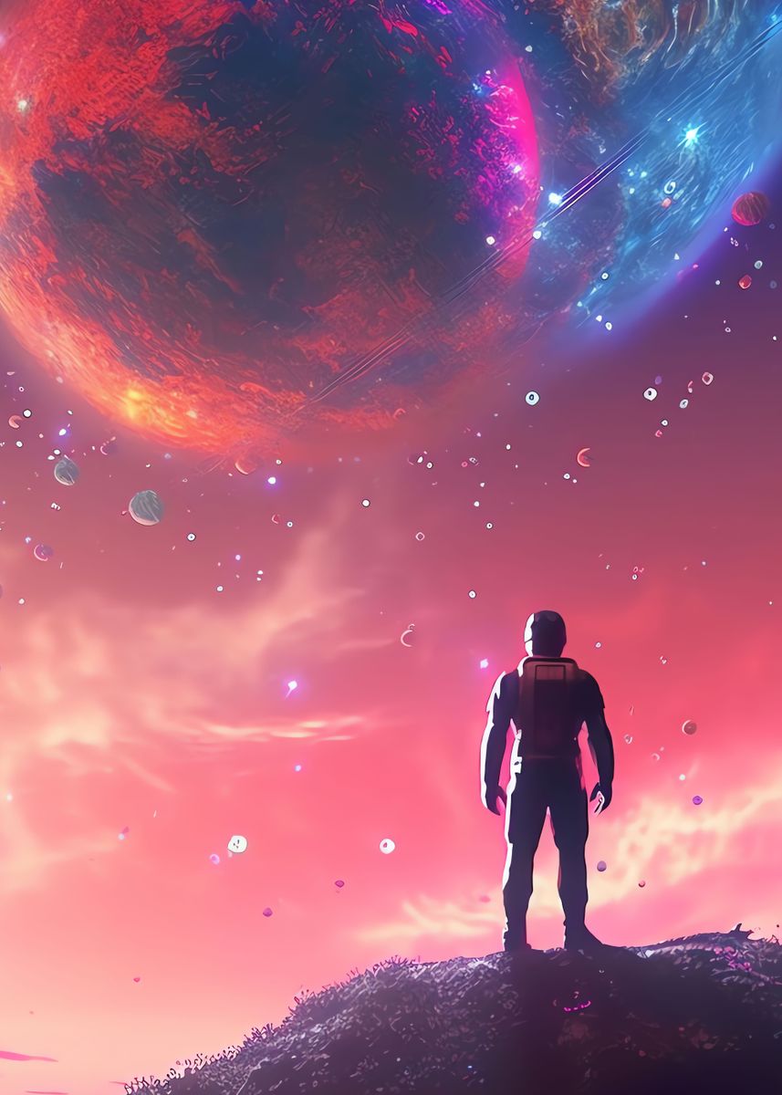 'Nebula Nostalgia' Poster, picture, metal print, paint by Trisya Art ...