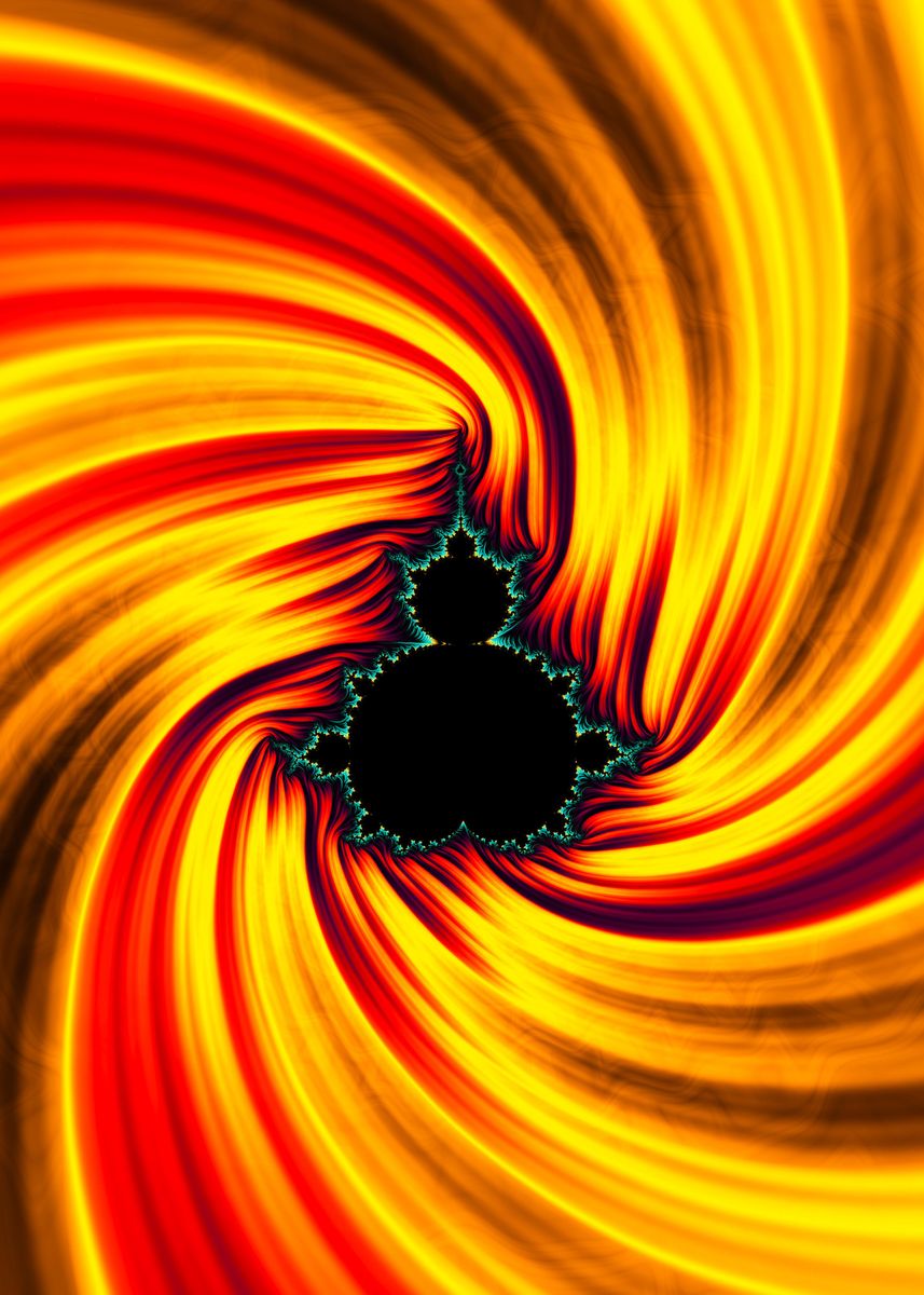 'Swirly Mandelbrot Fractal' Poster, picture, metal print, paint by ...