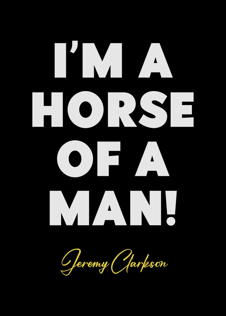 'Jeremy Clarkson ' Poster, picture, metal print, paint by Sahlan | Displate