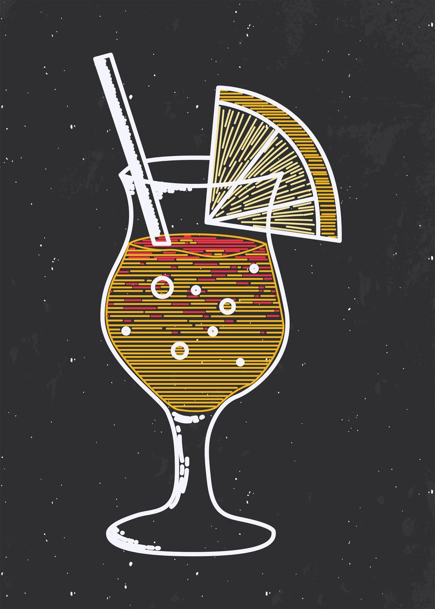 'Cocktail' Poster by Cool Worker | Displate