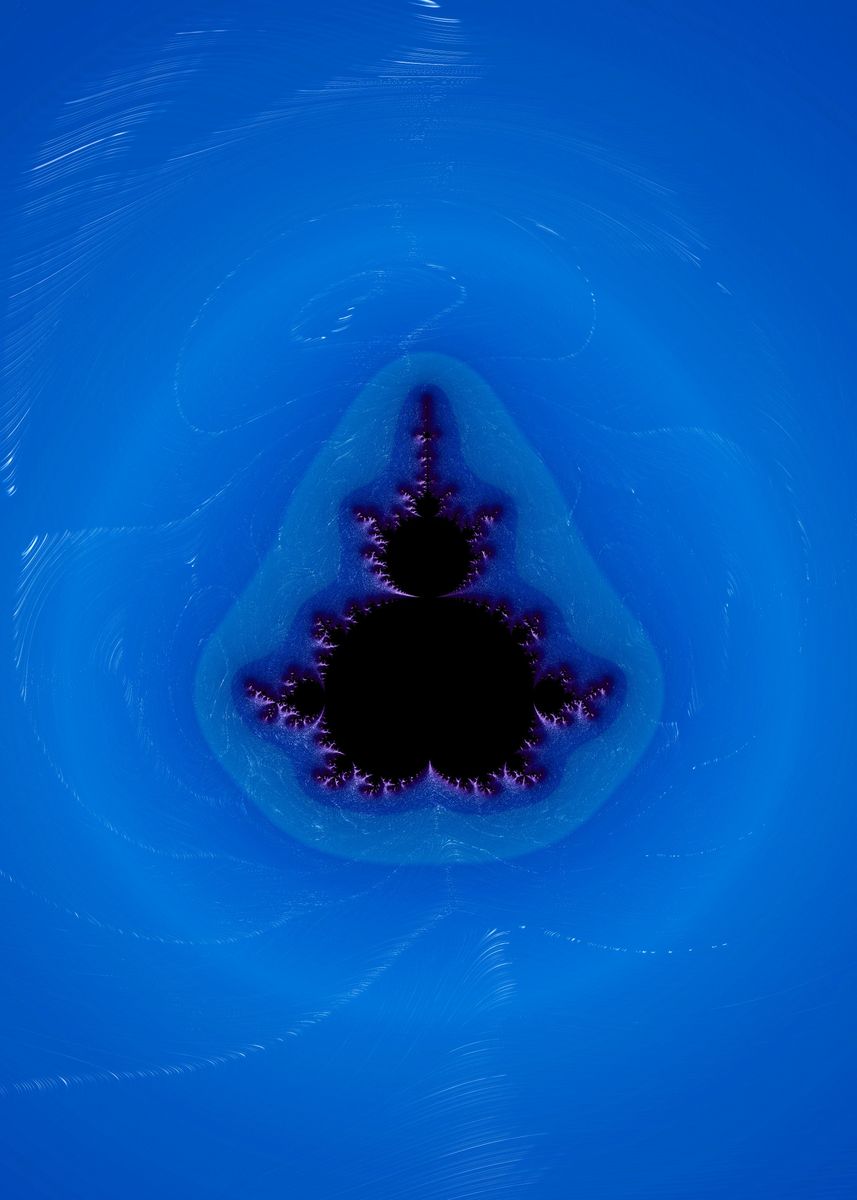 'Deep Ocean Mandelbrot' Poster by Art Vision | Displate