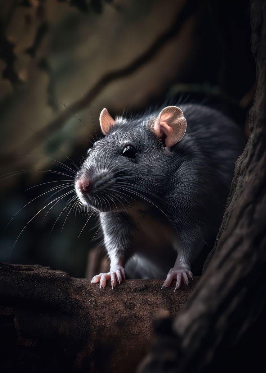 'Sweet rat' Poster by Zooscape Wildlife | Displate