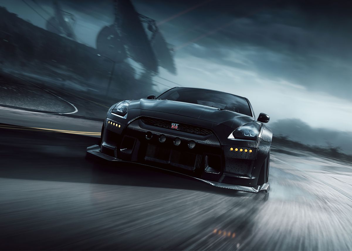 'Nissan GTR R35' Poster by Ma Chan | Displate