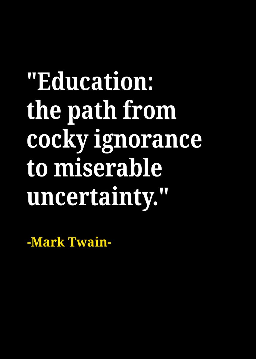 'Quotes Mark Twain' Poster, picture, metal print, paint by P U F F Y ...