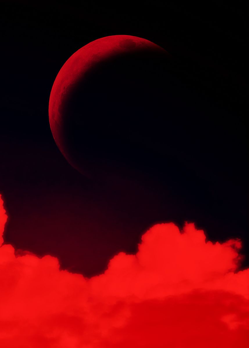 'red sky' Poster, picture, metal print, paint by Pizar almaulidina ...