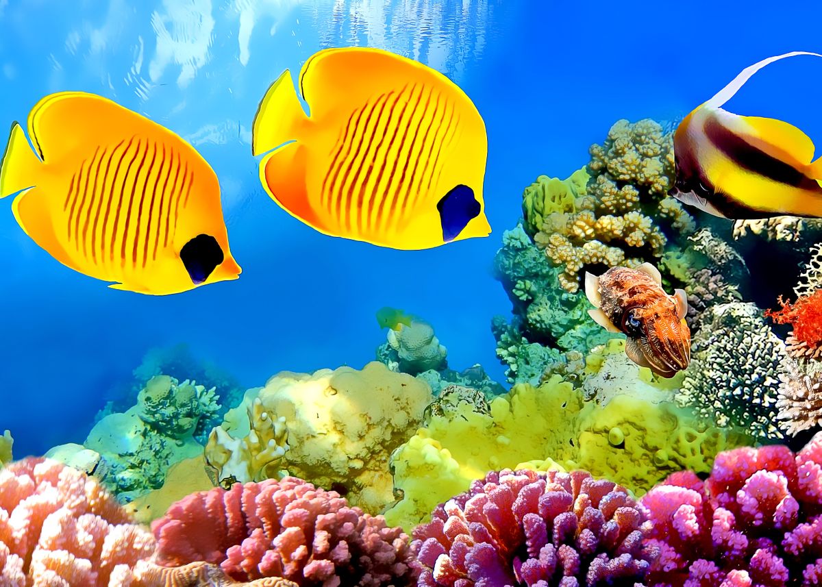 'wild fish' Poster by Arga Minded | Displate