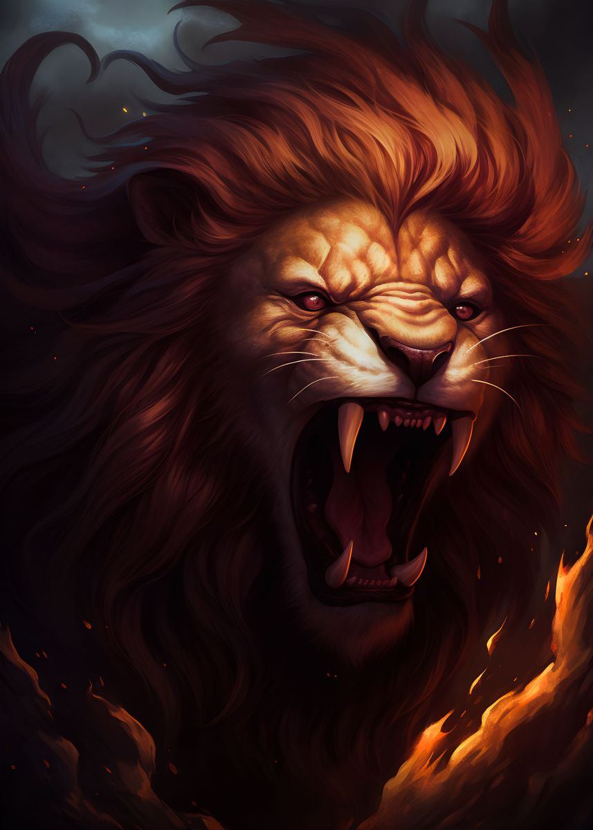 'Fierce Monarch' Poster, picture, metal print, paint by Chirag Dudhat | Displate