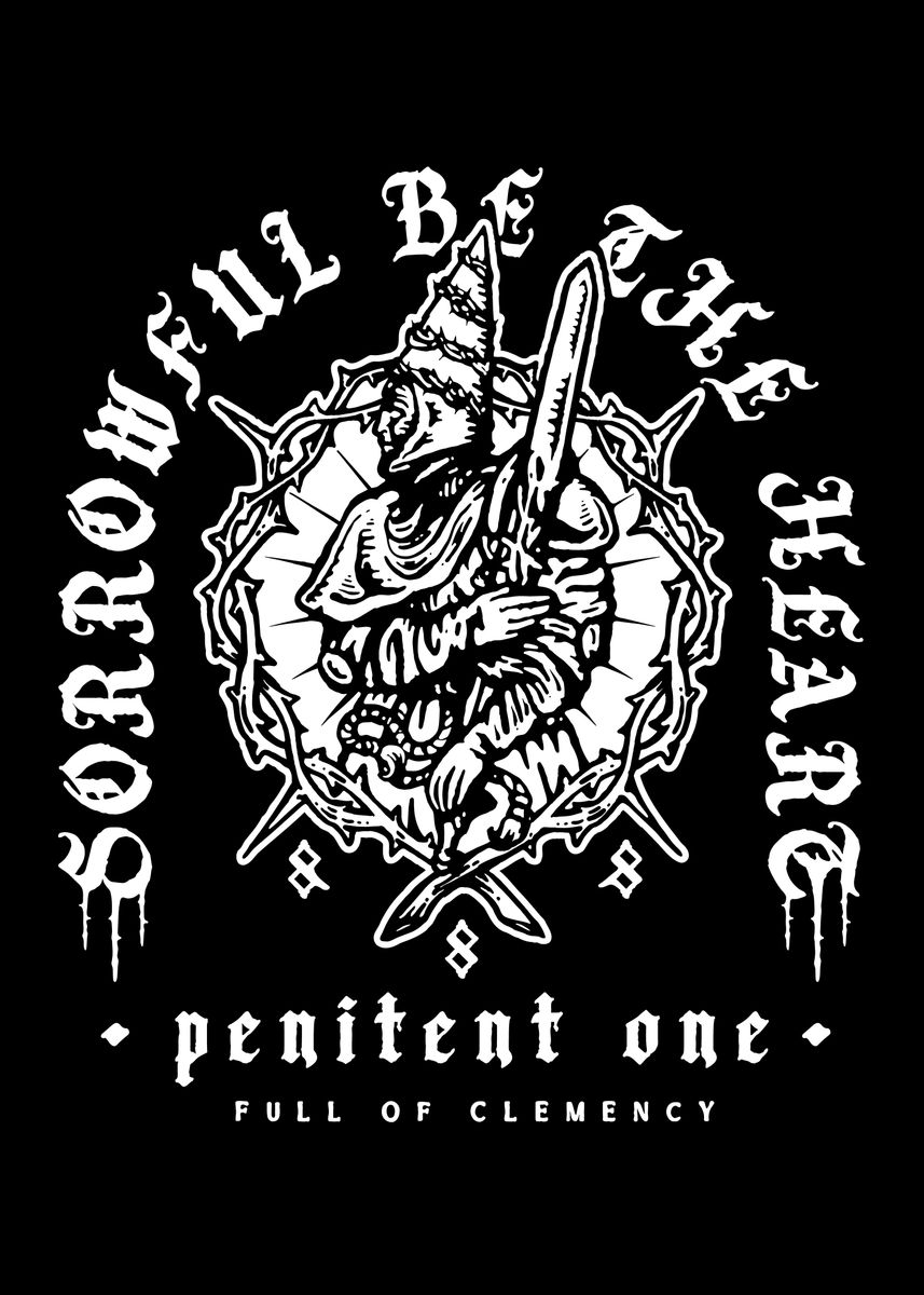 'Penitent One' Poster, picture, metal print, paint by Demonigote Shirts ...