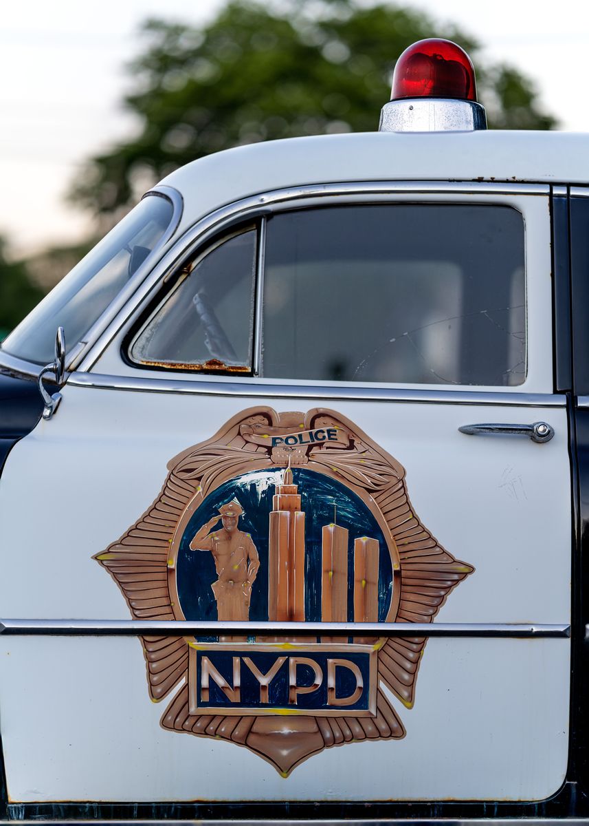 'Vintage NYPD Police Car' Poster by Planet Manhattan | Displate