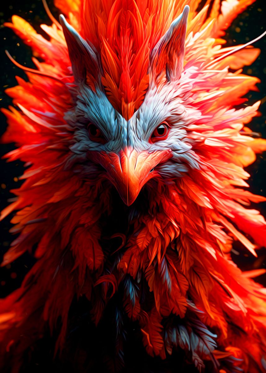 'Phoenix' Poster, picture, metal print, paint by Annie Mcman | Displate