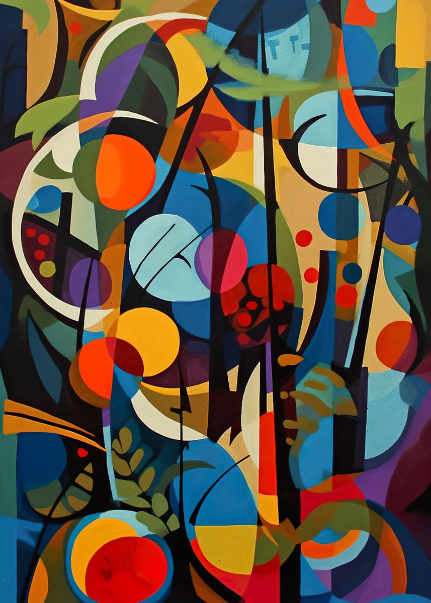 'Colorful Abstract' Poster, picture, metal print, paint by Quasarai ...