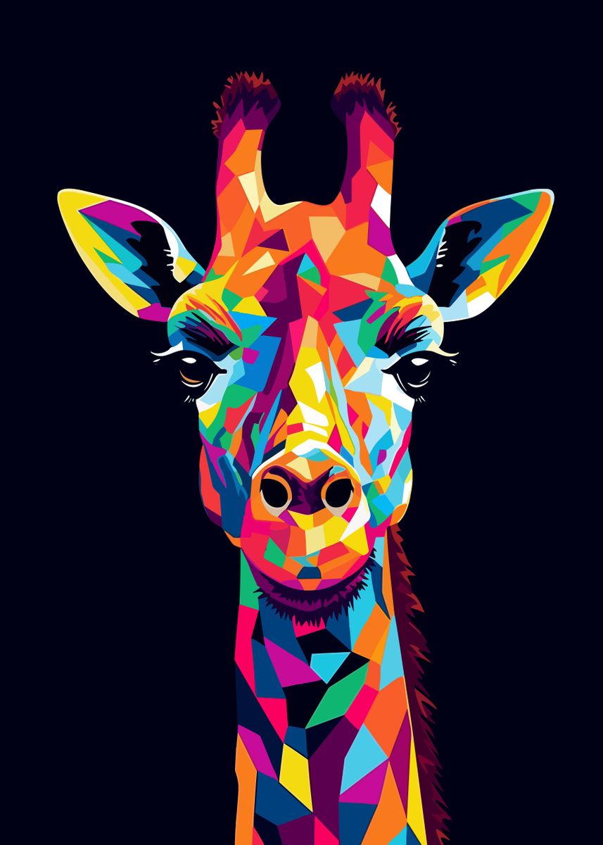 Giraffe Pop Art