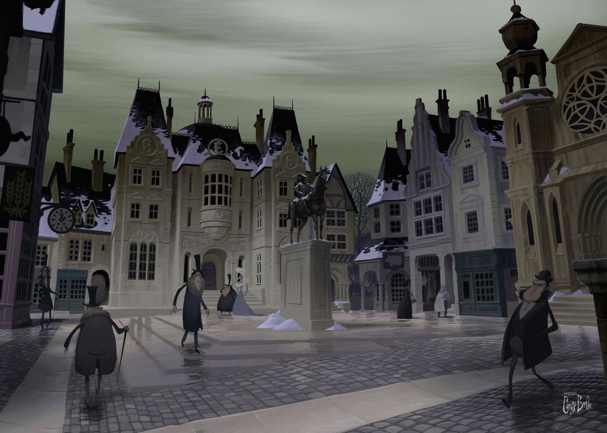 'City Square' Poster by Corpse Bride | Displate